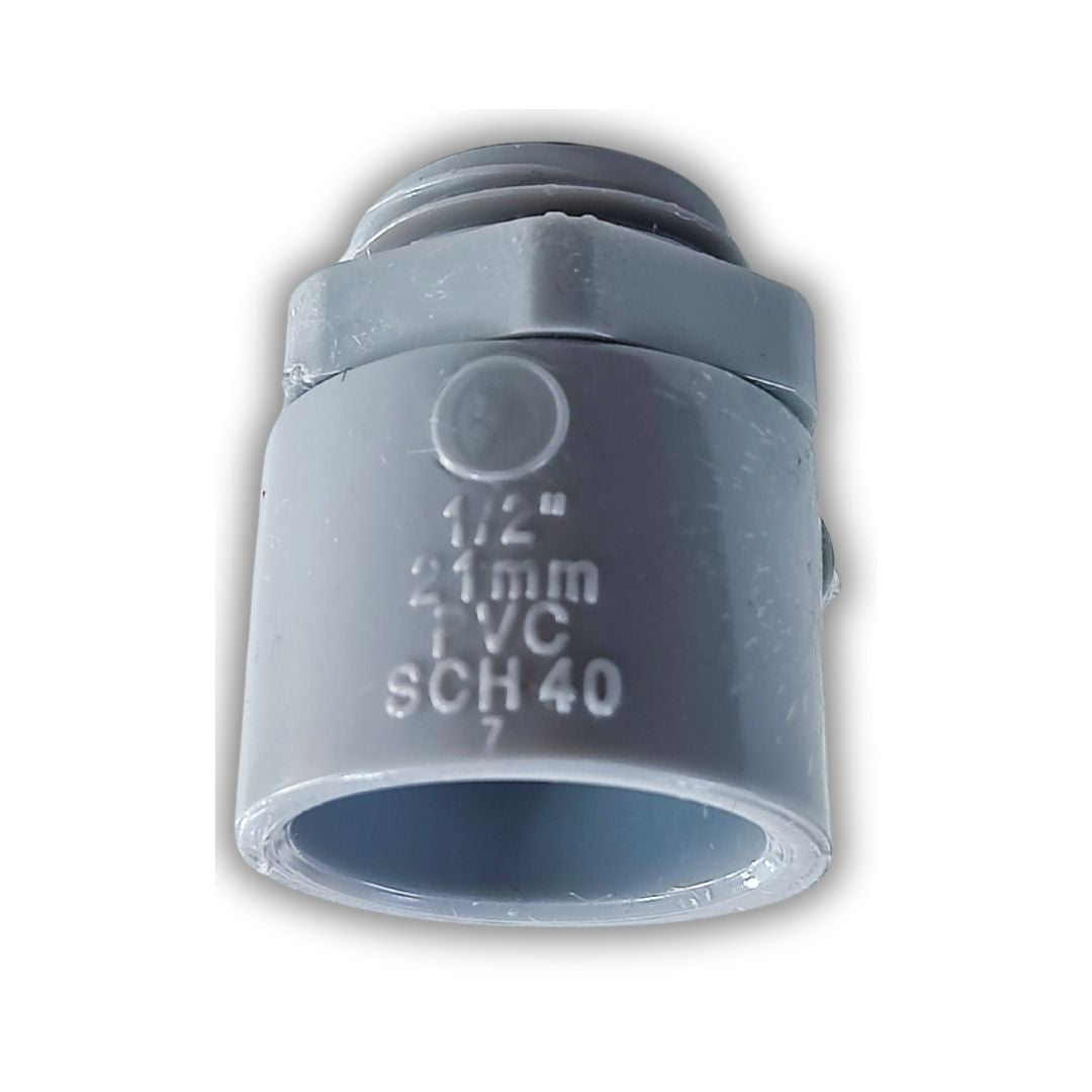 CONECTOR ADAPTADOR PVC SCH40 GRIS 1/2 – La Tienda del Eléctrico.com